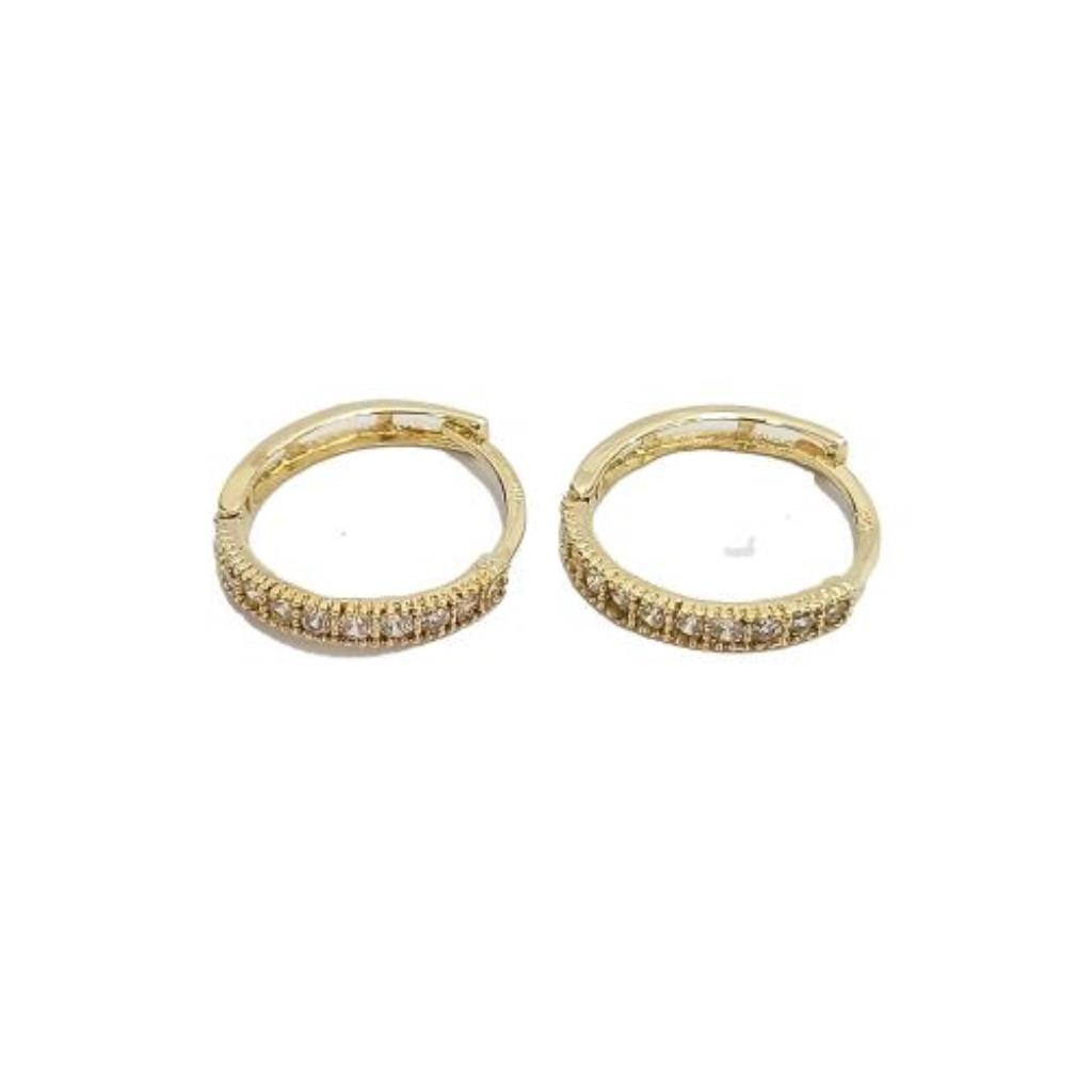 Par De Coquetas Grabadas Oro, 14 K, 2.70 Grs | Maxilana