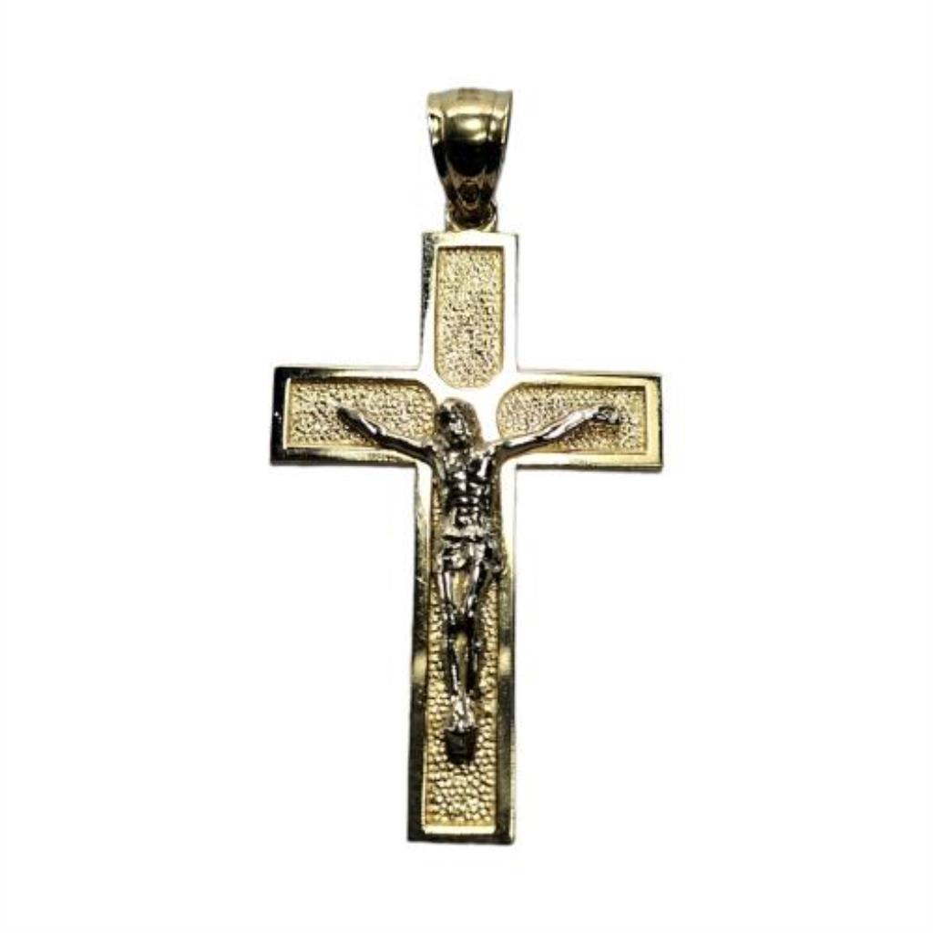 Dije Cruz Con Cristo Oro, 14 K, 3.00 Grs | Maxilana